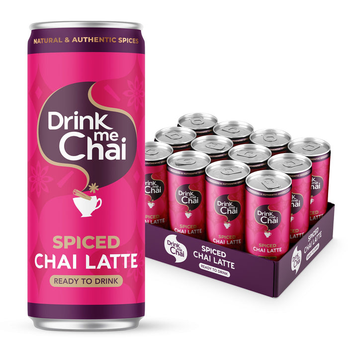Drink Me Chai Spiced Chai Latte RTD 12 x 250ml | Ready to Drink Chai ...