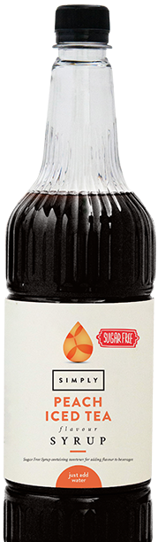 Simply Sugar Free Peach Iced Tea Syrup - 1 Litre – Discount Coffee