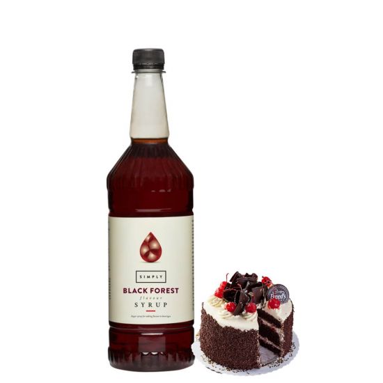 Simply Black Forest Syrup - 1 Litre – Discount Coffee